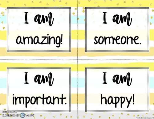 Affirmation Station mirror positive affirmations calming social ...