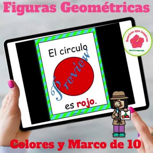 Bundle Geometric Shapes Colors Ten Frame in Spanish Figuras geométricas ...