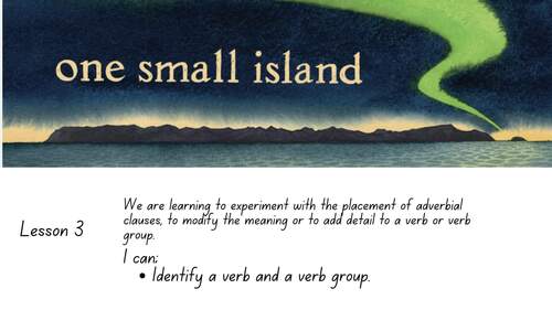One Small Island : W1 L3 Verbs & Verb Groups by Connies Designs