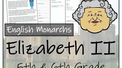 Queen Elizabeth II Close Reading Comprehension Activity | 5th Grade ...