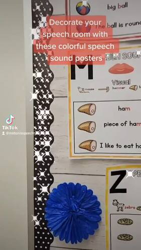 Speech Sound Posters for Speech Therapy | Speech Room Decor | TPT