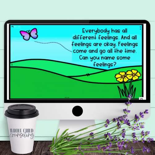 Connecting Thoughts and Feelings CBT Print and Digital Counseling Activity