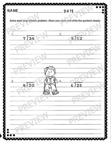 Long Division: 2-Digit Dividends & 1-Digit Divisors (Zero & Non-Zero ...