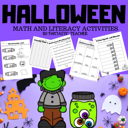 Preview of the Halloween Math and Literacy Activities by Fantastic Teacher
