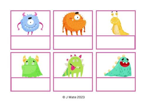 Classroom Decor Monster Themed Posters & Editable Name and Desk Tags