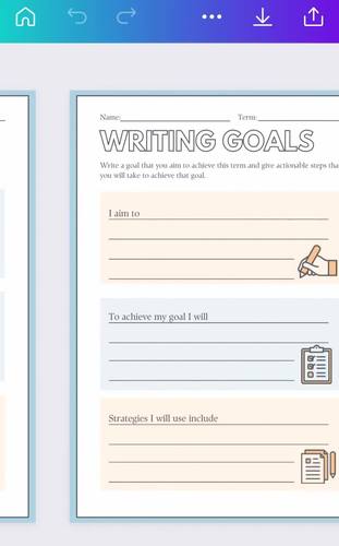 Student Data & Goals Booklet | Editable Canva Template by Brolga Education