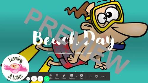 Ocean Beach Day Trivia Boom Cards, Google Slides by Lupine Learning Center