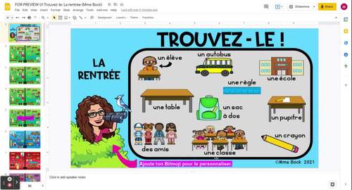 Trouvez-le! - La rentrée - Google Slides™ by Mme Bock | TPT