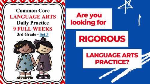 Common Core Daily Language/ Morning Work/Spiral Review/Test Prep/ 9 ...