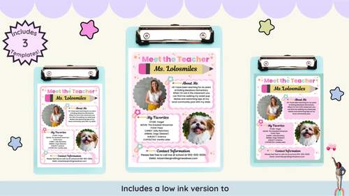 Meet the Teacher Editable Template, All About My Teacher, Open House
