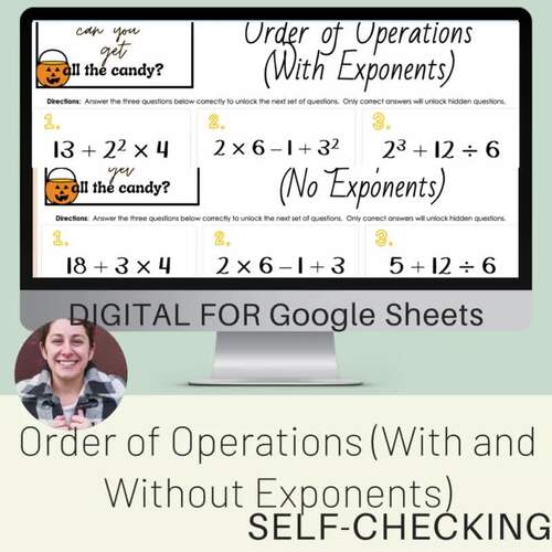 Order of Operations (With and Without Exponents): Escape Room Halloween ...