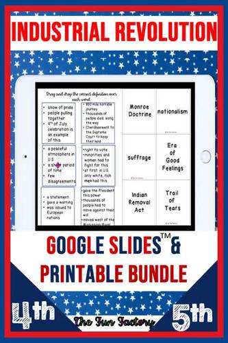 Industrial Revolution Activities Digital AND Printable by The Fun Factory