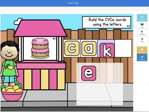 Spelling CVCe Words - Digital Task Cards - Boom Cards by My Teaching Pal