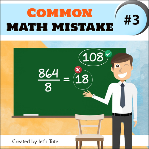 Mathematics | Common math mistakes #3 by Letstute | TPT