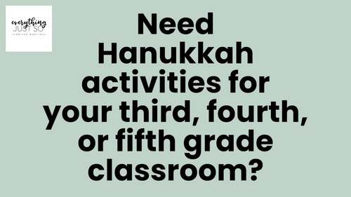 Hanukkah Close Reading & Writing Activities Unit for Winter Holidays