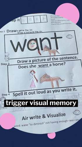 Red words with Orthographic Mapping Orton Gillingham | TPT