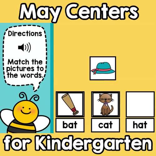 May Boom Cards for Kindergarten - Math and Literacy Centers | TpT