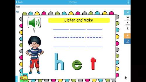 Boom Cards™ Sight Words Unscramble - Dolch 1-24 PrePrimer Kindergarten