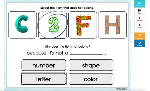 Boom Cards™ Categories What Does Not Belong and Why | TPT