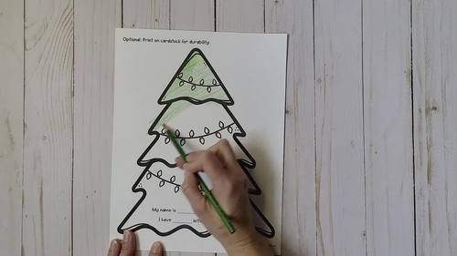 Christmas Tree Ornament Name Craft l Editable December Activity | TpT