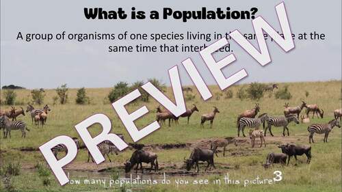 AP Environmental Science Unit 3 Populations COMPLETE Unit BUNDLE