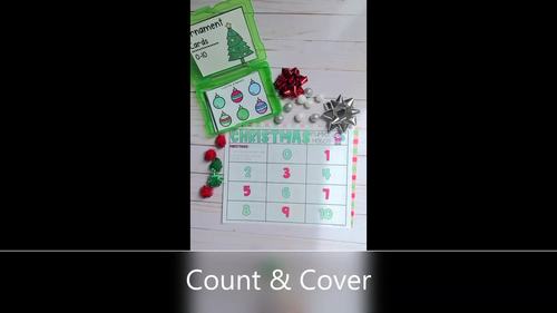 Christmas Count and Match, Preschool Holiday Math, Christmas Count and ...