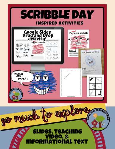 National Scribble Day Activities by Happy Hive Homeschooling | TPT