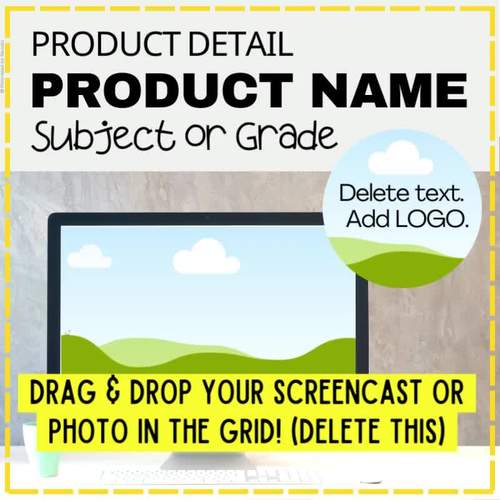CANVA Product Preview Video TEMPLATE | COMPUTER (Landscape View) Design