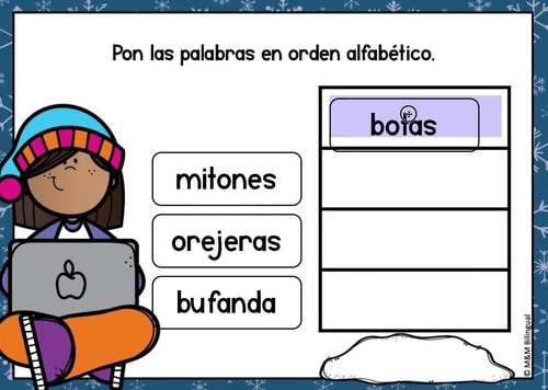 Winter - BUNDLE Boom Cards | SPANISH by MM Bilingual | TPT