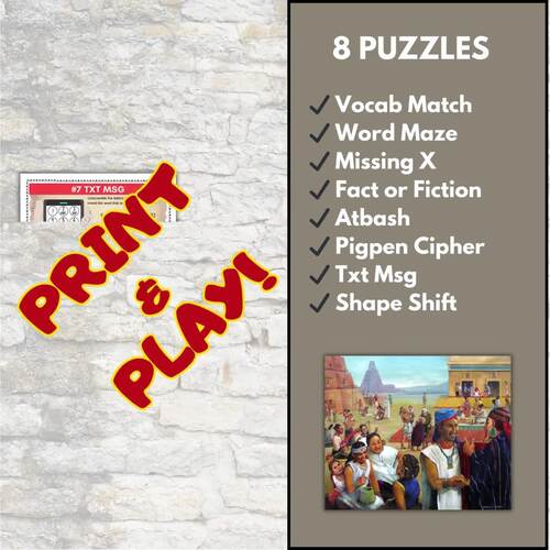 Never a Happier People: Printable Escape Room Adventure, Come Follow Me