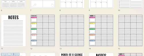 Floral Printable 24-25 Teacher Planner by Doodle and Dandelion Designs