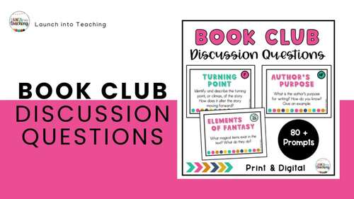 Book Club Discussion Questions by Natalie Rance - Launch Into Teaching
