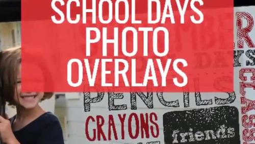 2019-2020 School Days Photo Overlays by KindergartenWorks | TpT