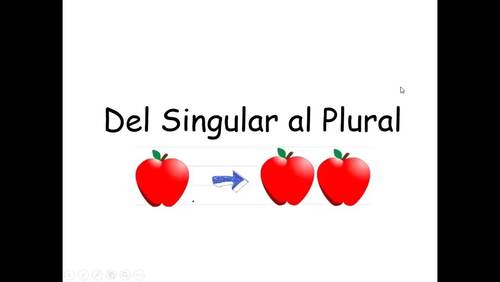 Spanish Making Nouns Plural Video Note Bundle by Sr and Monsieur Schepeez