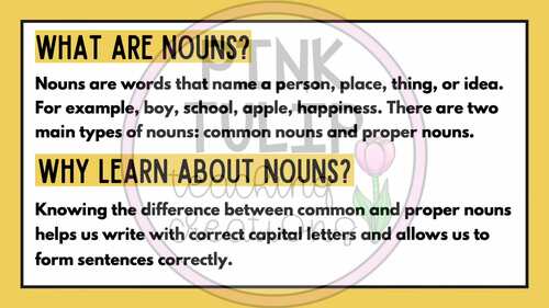 Identifying Common and Proper Nouns - PowerPoint Presentation | TPT