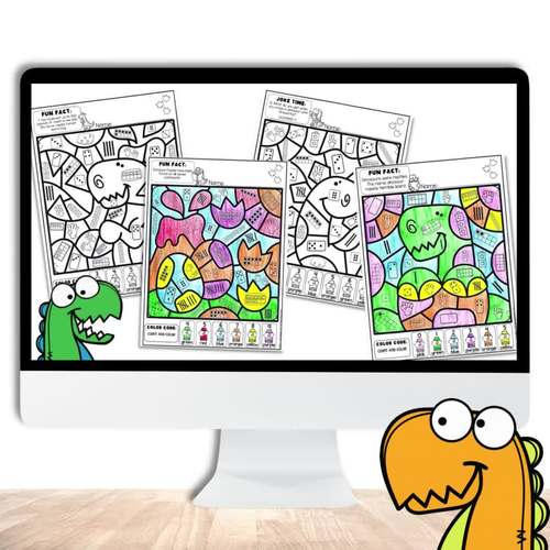 Number Sense Activities Dinosaurs Worksheets Editable | TPT