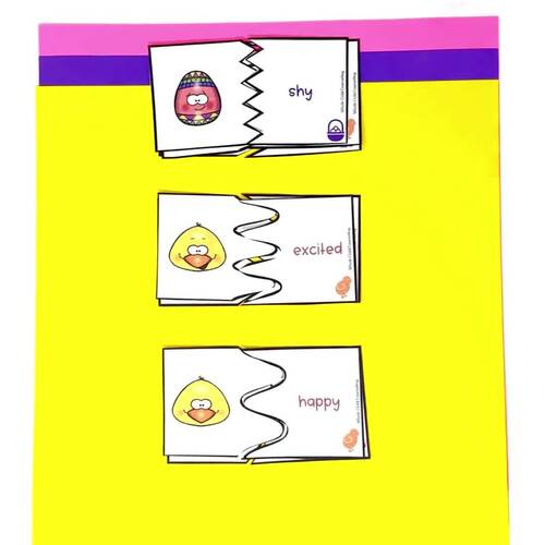 Easter Counseling Activities Spring SEL Emotions Matching Game Feelings ...