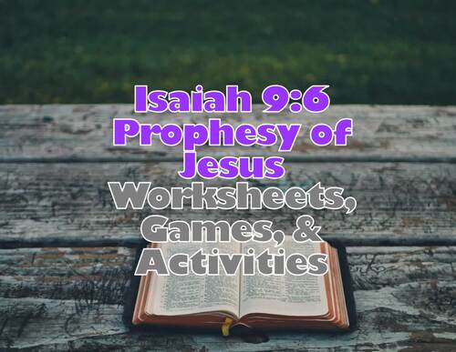 Isaiah 9:6 Worksheets, Activities, & Games | Advent & Christmas Bible ...