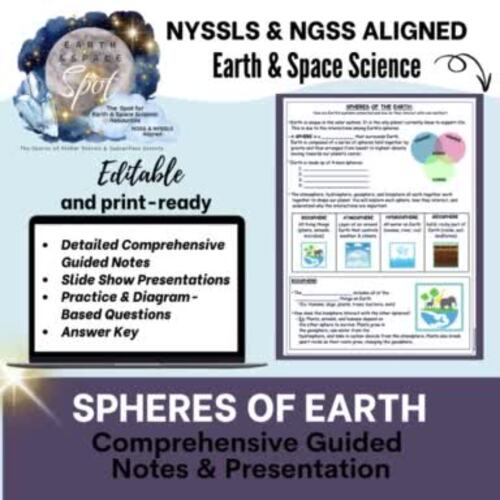 Spheres of Earth Notes & Presentation (NYSSLS/NGSS Earth and Space Science)