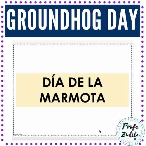 Día de la marmota Groundhog Day Activity in Spanish | Readings Color by ...