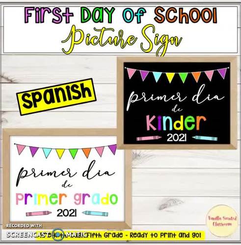 Spanish Back to School Bundle el regreso a clases escuela primera ...