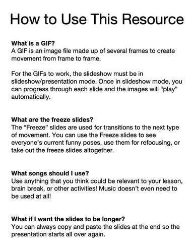 Halloween Freeze Dance (With GIFS) - {Music and Non-Music Classrooms}