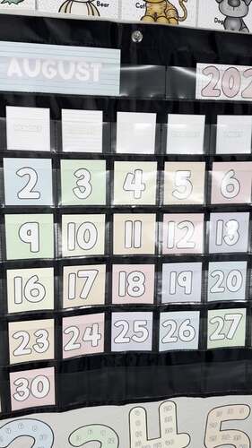 Pastel Rainbow Calendar Kit | EDITABLE | Pastel Classroom Decor | TPT