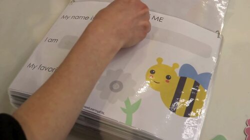 Toddler Busy Book Activity Binder All About Me Center Learning | TPT
