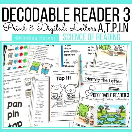 Science of Reading SoR Aligned Decodable Readers 3 Print & Digital