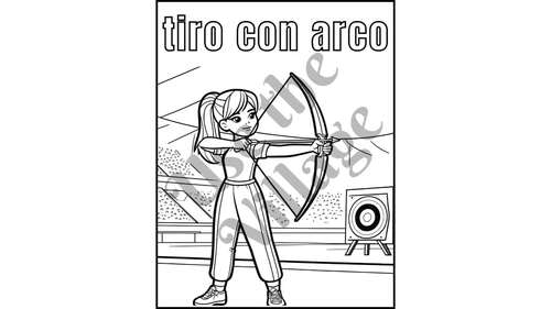 31 SPANISH Olympics Coloring Pages Sheets! Juegos Olímpicos Summer 2024 ...