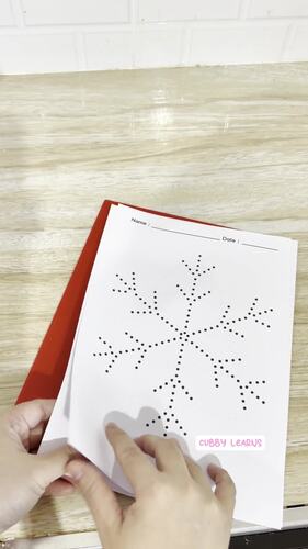 Winter Push Pin Worksheets | Fine Motor Dot Art | 16 Printable Pages