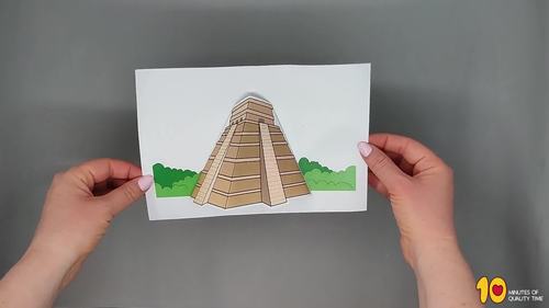 Mexico Landmark 3D Craft - Chichen Itza by 10 Minutes of Quality Time