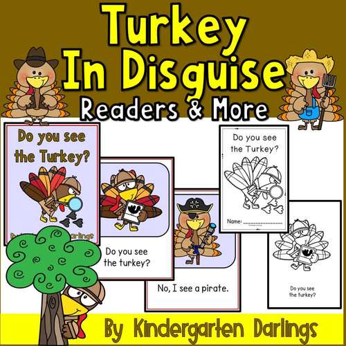 Turkey in Disguise Emergent Readers and Printable Activities for ...