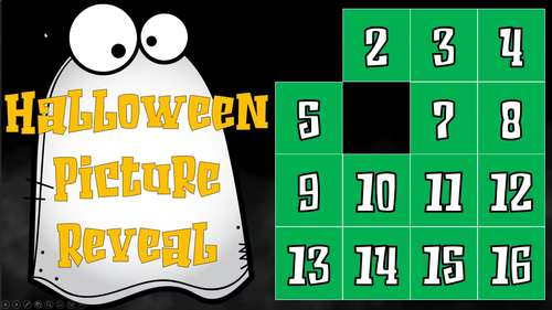 Halloween Hidden Picture Reveal + Free Template by Handy Teaching Tools